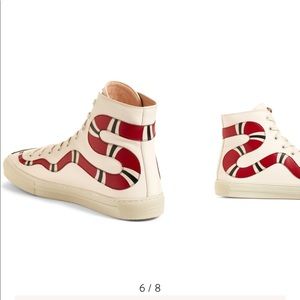 Gucci | Shoes | Gucci Unisex Major Snake High Top White Sneakers | Poshmark